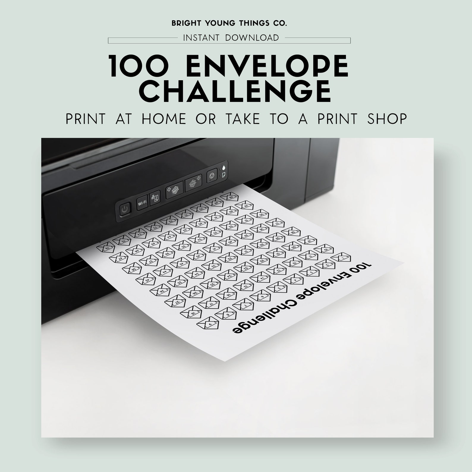 100 Envelope Challenge Tracker Printable, Savings Tracker PDF, Savings ...