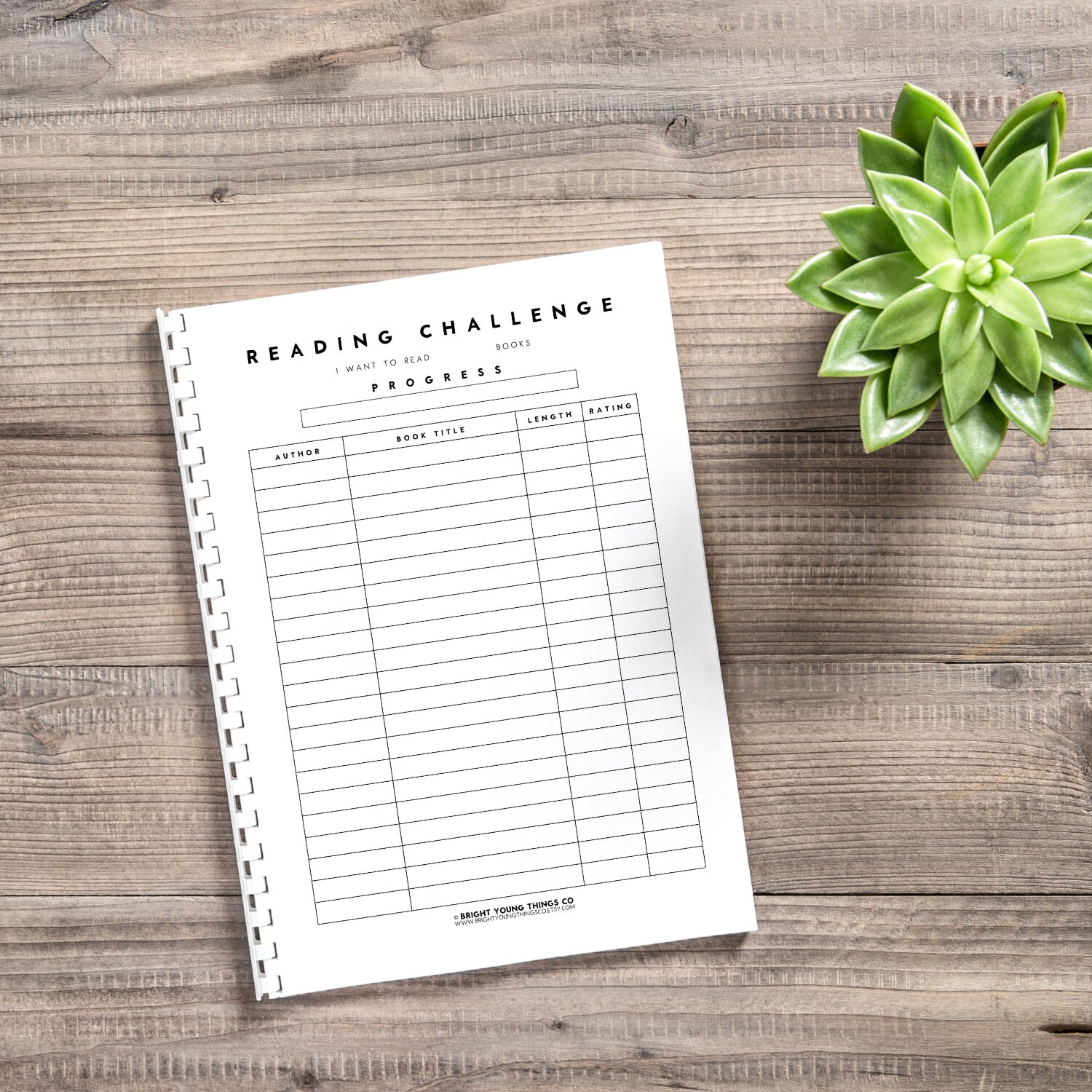 Reading Challenge Tracker Book Challenge Printable Book - Etsy