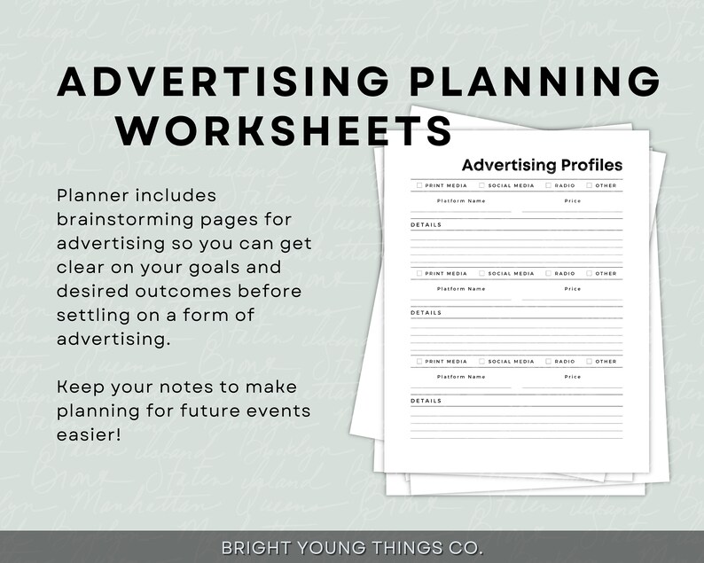 Event Planning Workbook, Printable Event Planner, Printable Planner ...