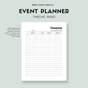 Event Planning Workbook Printable Event Planner Printable - Etsy
