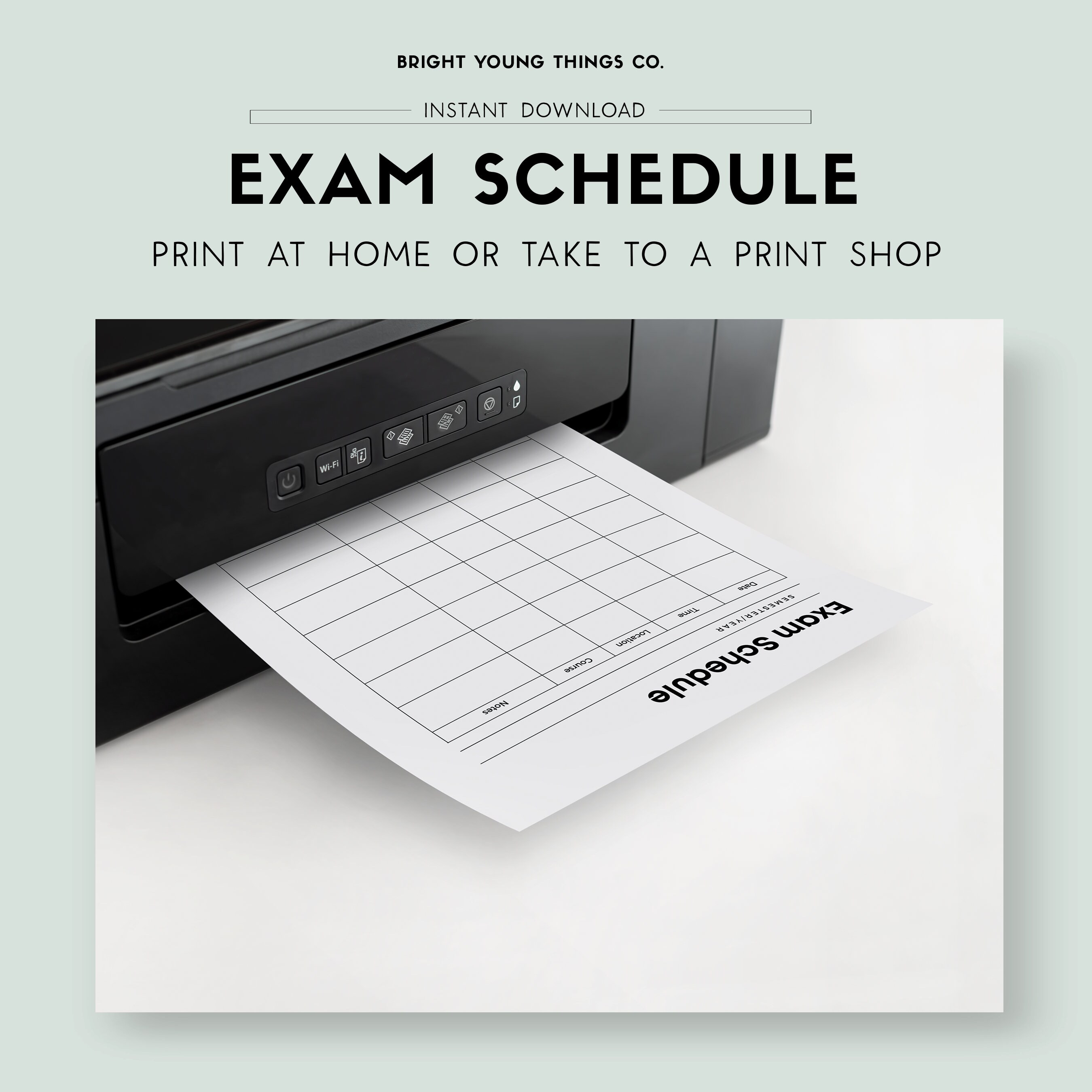 Exam Schedule Tracker Printable Student Printable Resources - Etsy