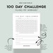 100 Day Challenge Printable PDF, 100 Day Challenge Fillable PDF ...