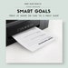 SMART Goals Planner, SMART Goals Planner Printable, SMART Goals ...