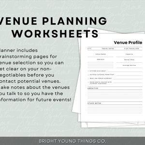 Event Planning Workbook, Printable Event Planner, Printable Planner ...