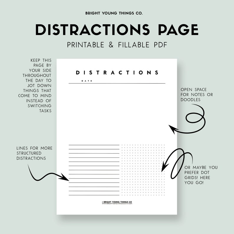 Brainstorm Worksheet, Brainstorm for Productivity, Brainstorm PDF ...