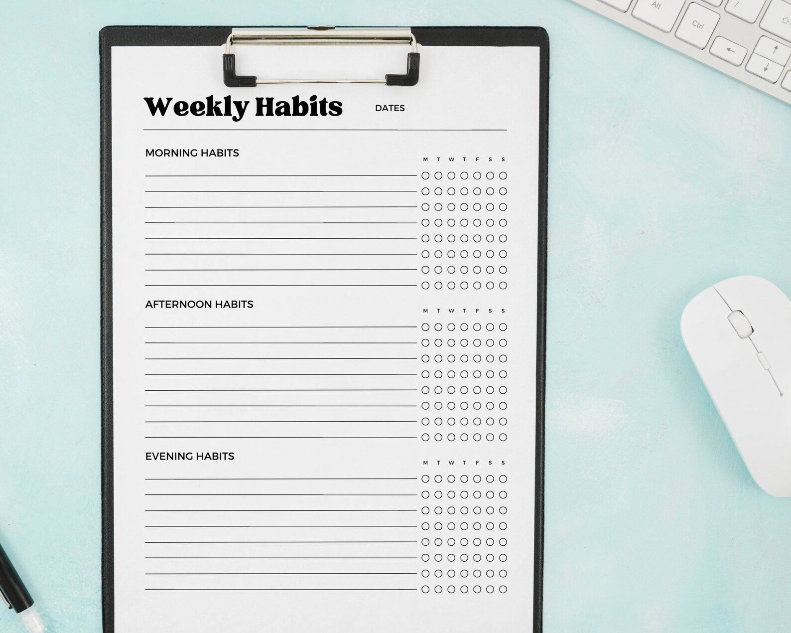 Weekly Habit Tracker Printable, Printable Routine Tracker, Habit ...