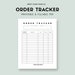 Order Tracker Printable, Order Tracker Form, Order Tracker for Small ...