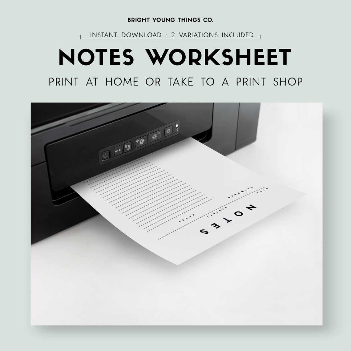 Note Template Printable Note Taking Template Printable Note - Etsy