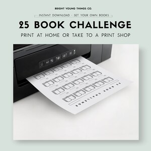 25 Book Challenge, PDF Book Challenge Download, Digital Downloads for ...