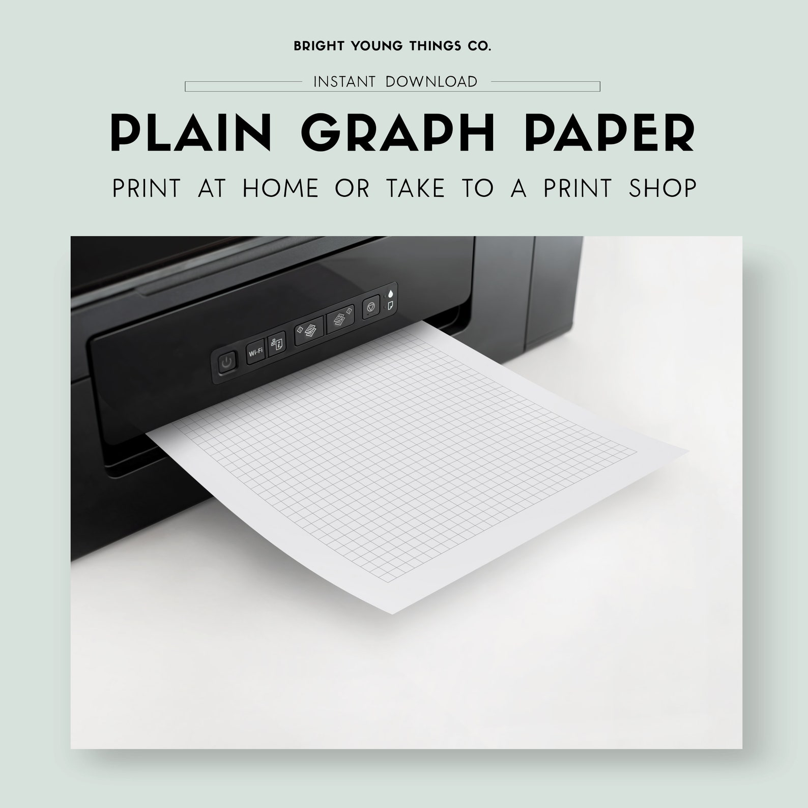 Downloadable Graph Paper, Digital Paper Printable, PDF Download ...