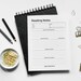 Reading Notes Worksheet, Book Notes Printable, Reading Log Printable ...