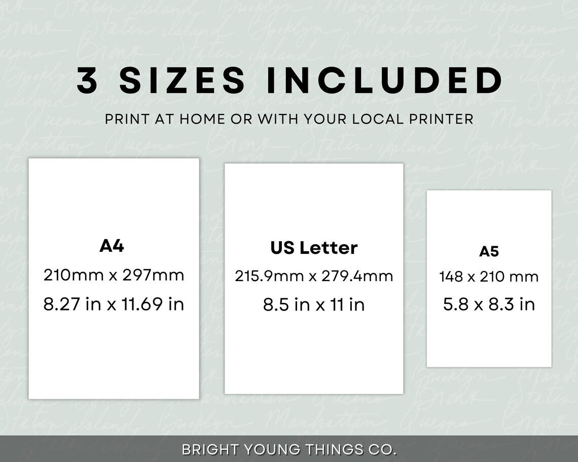 Yearly Important Dates Printable Template, Birthday Calendar ...
