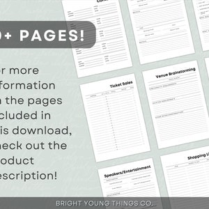 Event Planning Workbook, Printable Event Planner, Printable Planner ...