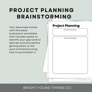 Printable Project Planner, Project Planner PDF, Productivity Worksheets ...