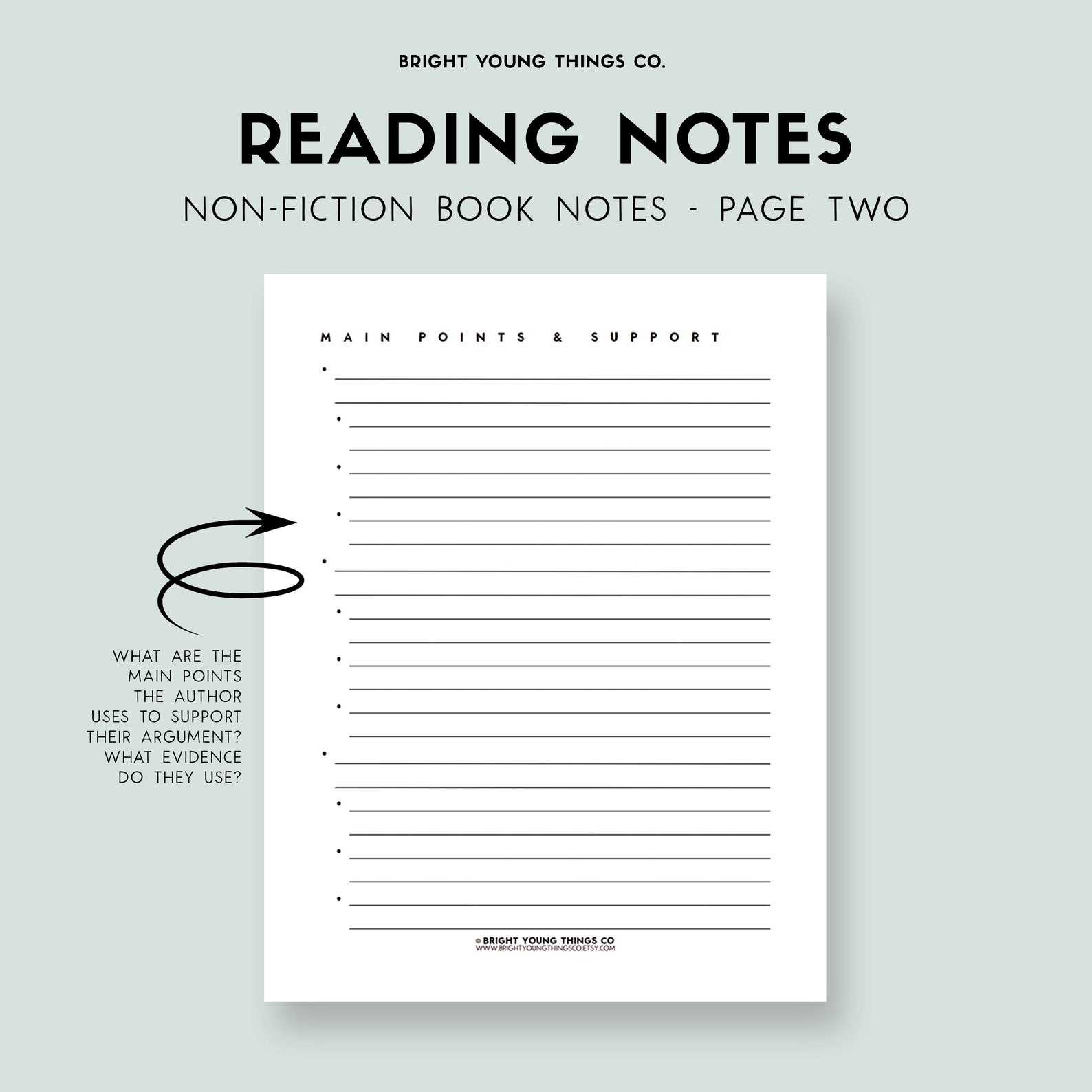 Reading Notes Template, Book Notes Printable, Reading Log Printable ...