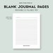 Blank Journal Page Printable, Journal Page Printable, Lined Sheets ...
