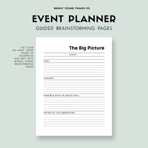 Event Planning Workbook Printable Event Planner Printable - Etsy
