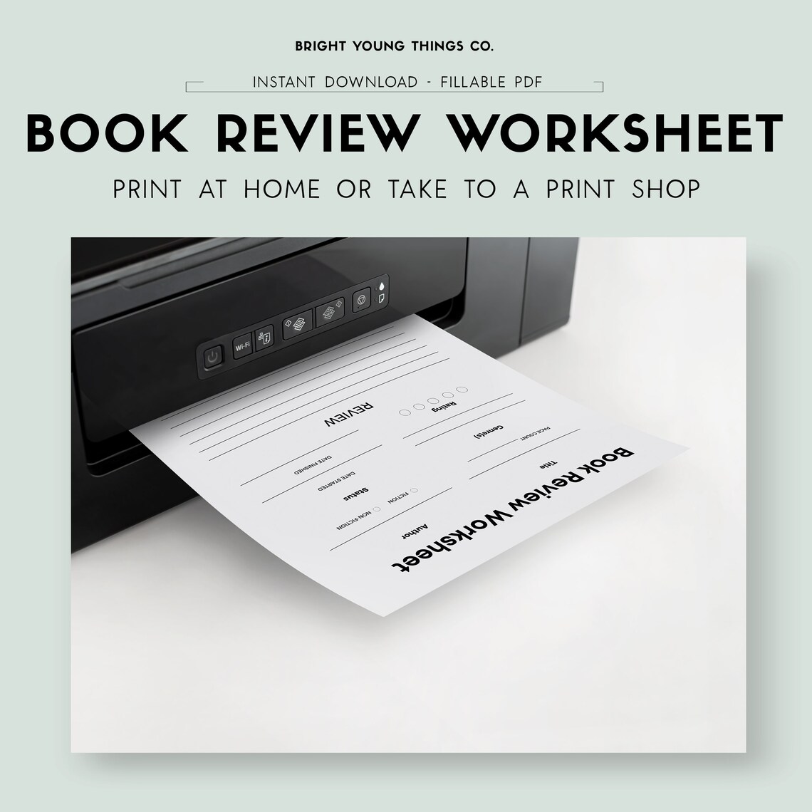 Book Review Printable, Book Review Worksheet, Printable PDF Book Review ...