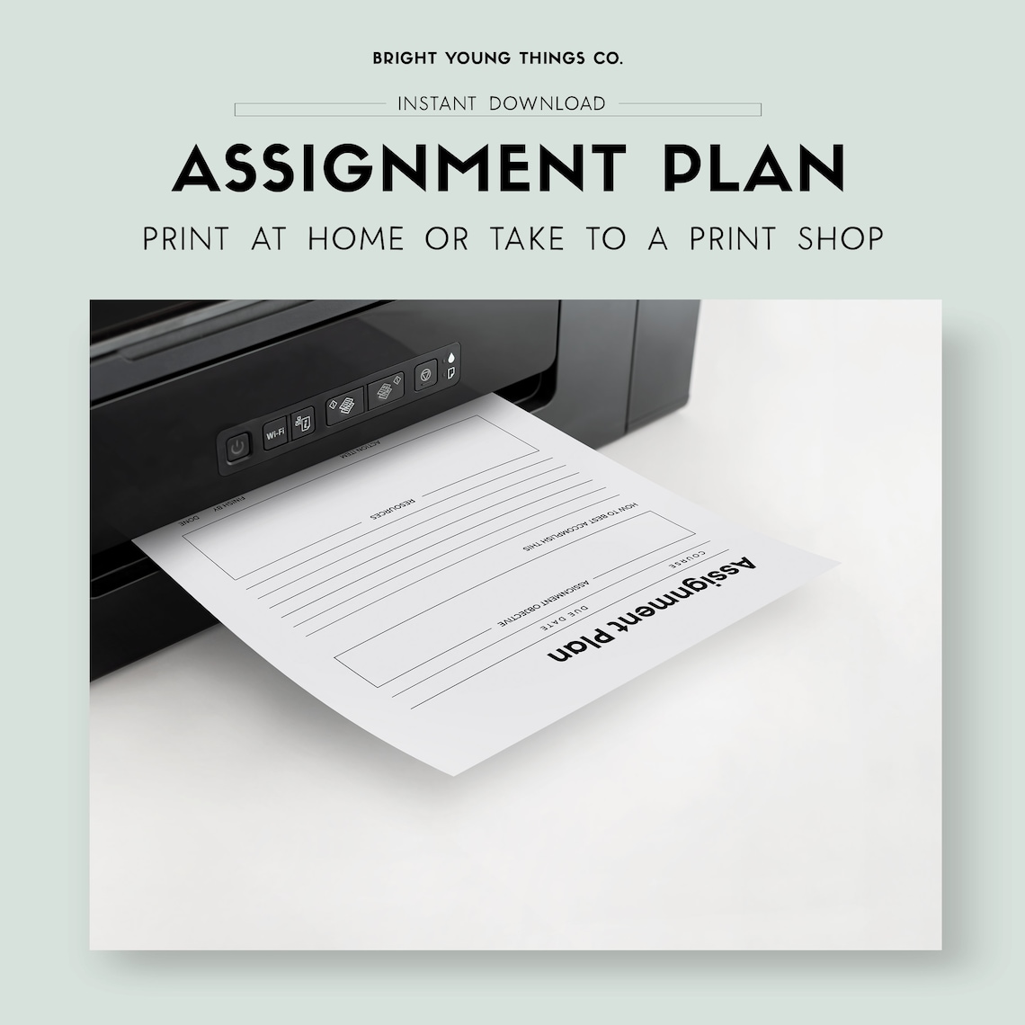 Student Assignment Planner, Printable Assignment Planner Worksheet ...
