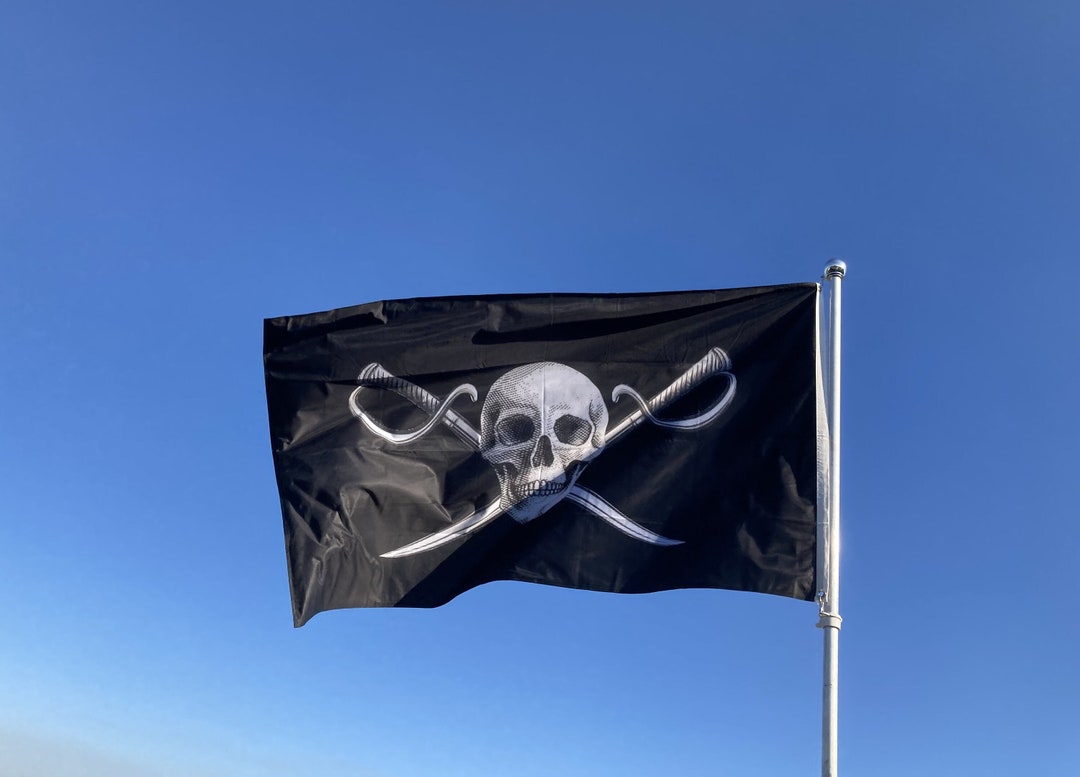 Pirate Skull/swords Banners & Flags - Etsy
