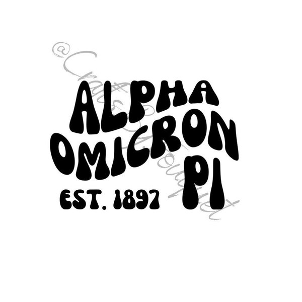 Alpha Omicron Pi - Etsy