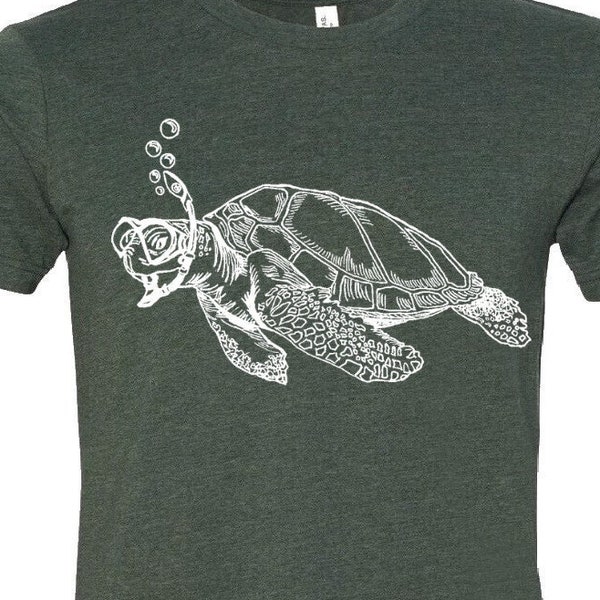 Turtle T Shirt - Etsy