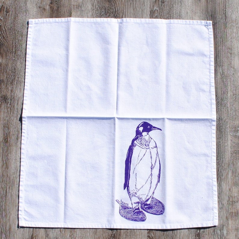 Christmas Cloth Napkins - Screen Printed Napkins Set of Four - Washable ...