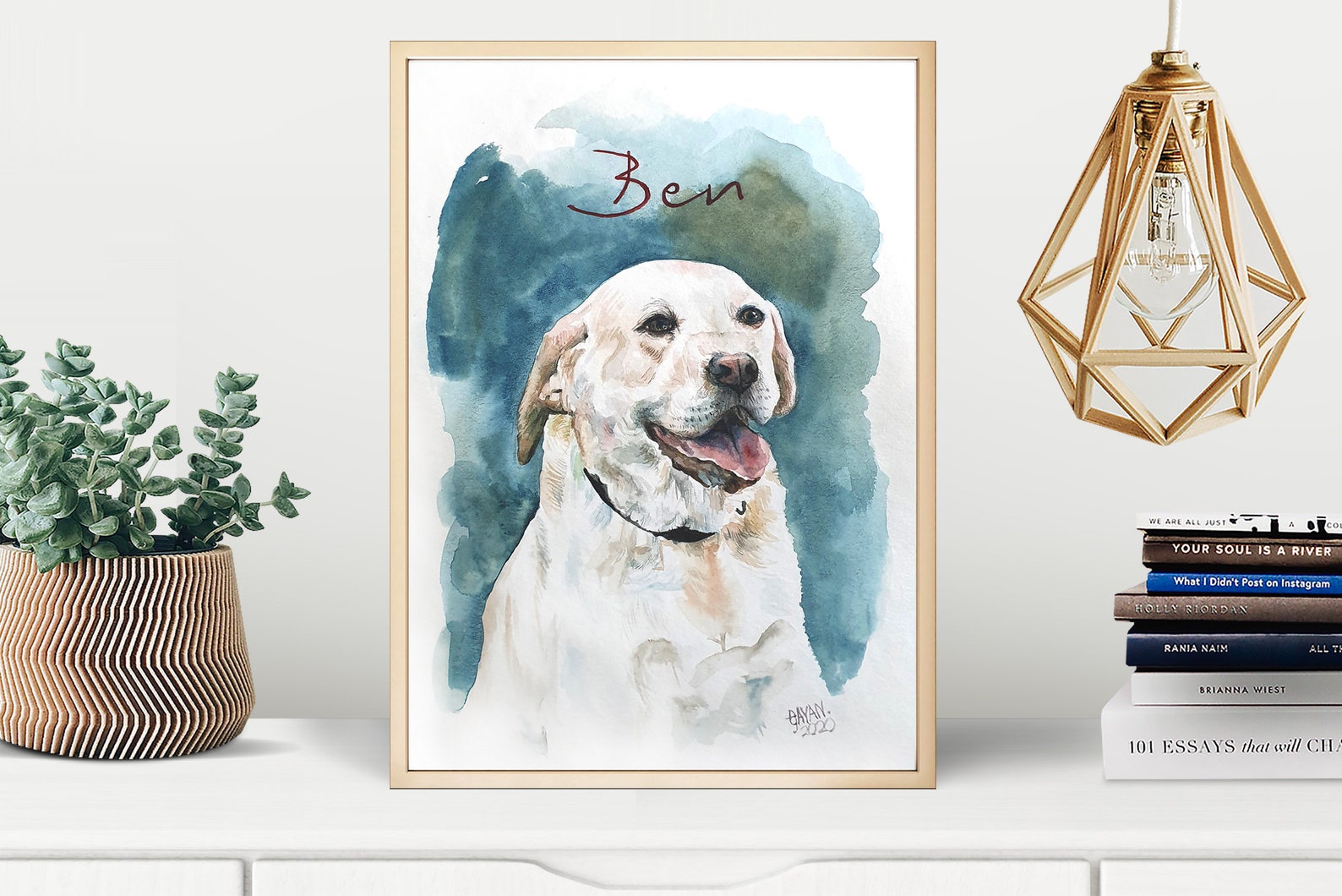 Pet Portrait. Dog Portrait Pet Memorial Pet Gift Custom Pet | Etsy
