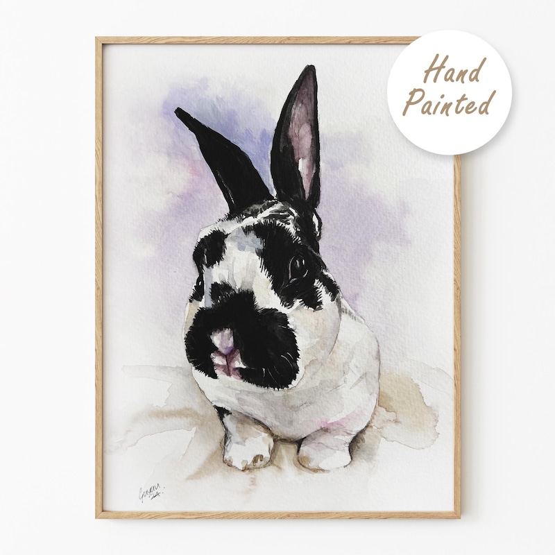 Rabbit Paintings - Etsy