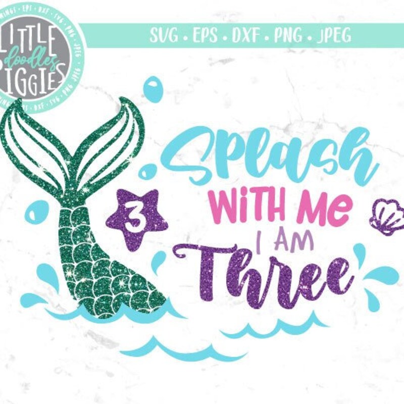 Mermaid Birthday Svg - Etsy