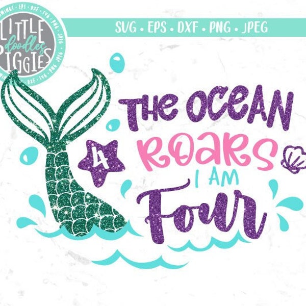 Ocean Themed Birthday Svg - Etsy