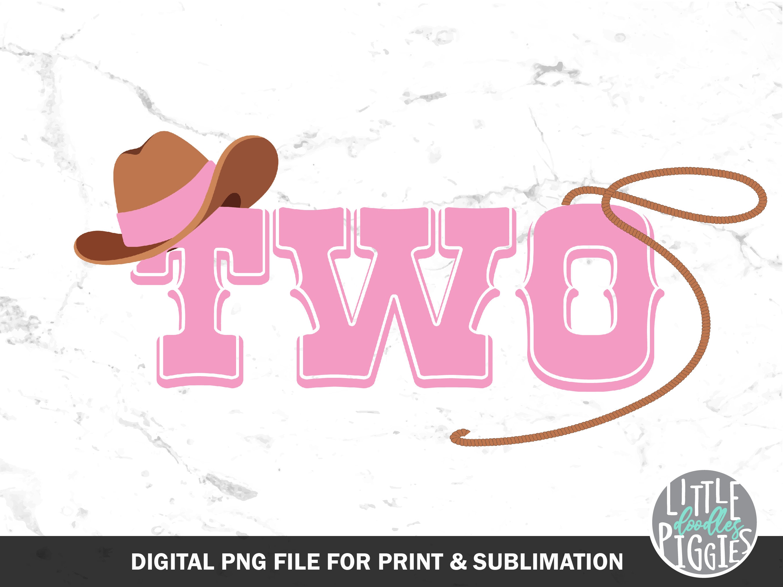 Two Cowgirl Birthday PNG, 2nd Rodeo Girl Sublimation (digital Download ...
