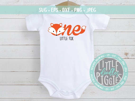 Fox One SVG PNG Cut File Fox Birthday Svg Woodland Creature - Etsy