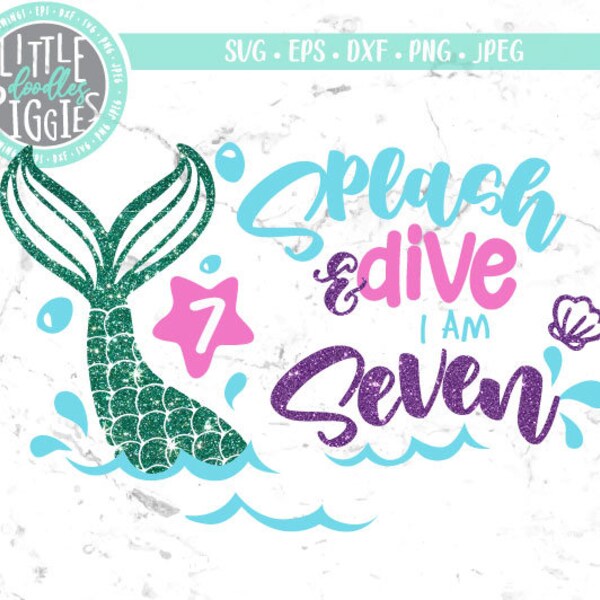 Seven Mermaid Svg - Etsy