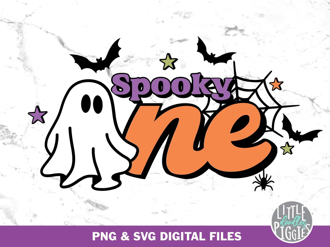 Spooky One Png Svg, Halloween Birthday 1, 1st Halloween Birthday ...