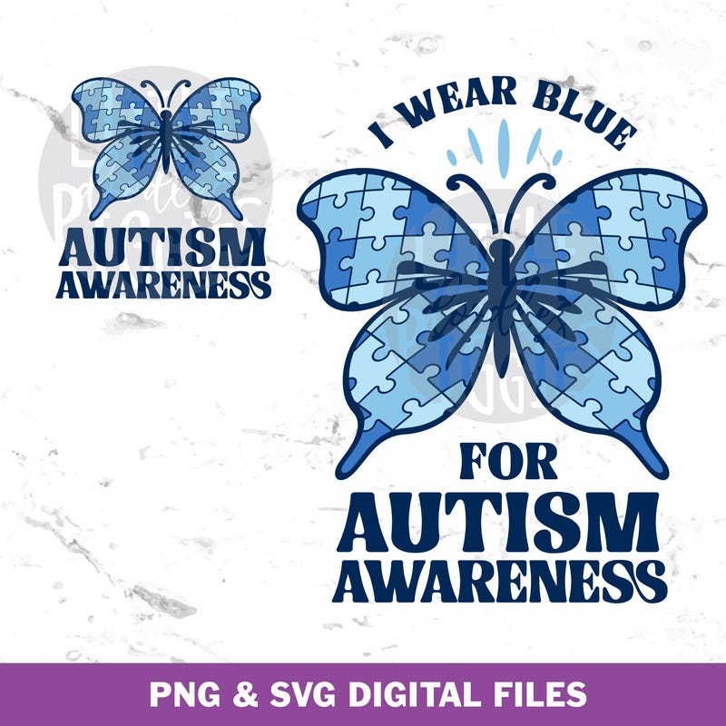 Autism Awareness Girl Svg - Etsy