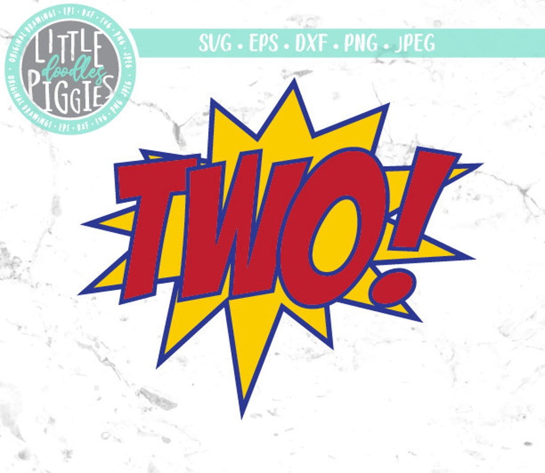 Two Superhero SVG PNG Cut File, Superhero Birthday 2, Print File ...