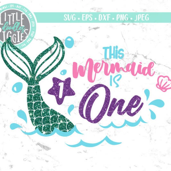 One Mermaid Svg - Etsy
