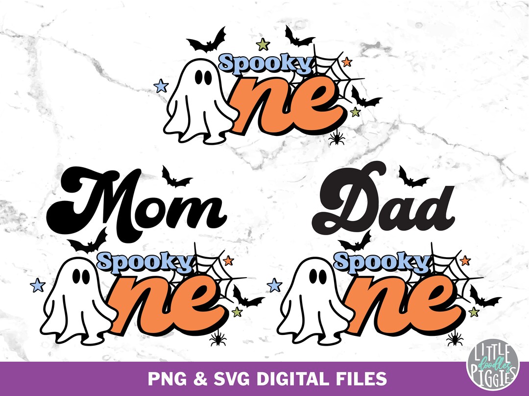 Boy Spooky One Birthday Svg Png Spooky Mom Dad Family Bundle - Etsy