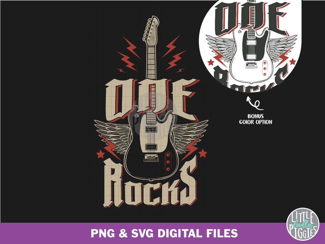 One Rocks SVG PNG, First World Tour, Punk Rock Birthday 1 - Etsy