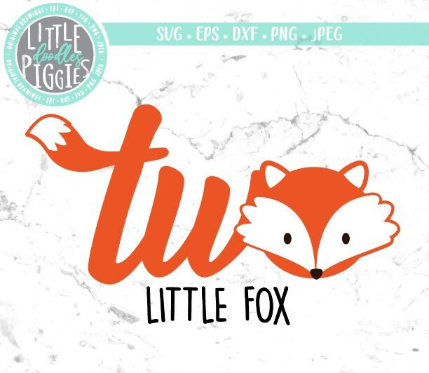 Two Fox Birthday SVG PNG Cut File Woodland Birthday 2 Fox - Etsy