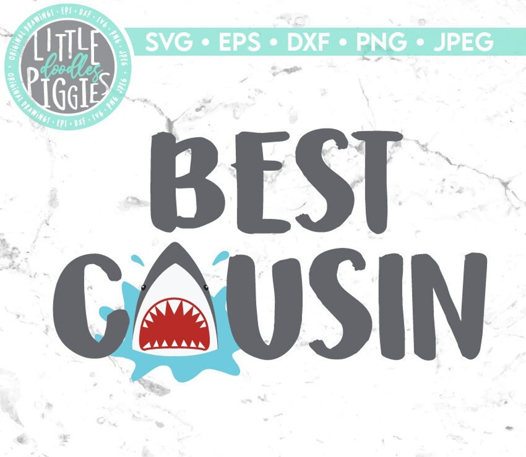 Best Cousin Shark Birthday SVG, Cut, Cousin Shark Png - Etsy