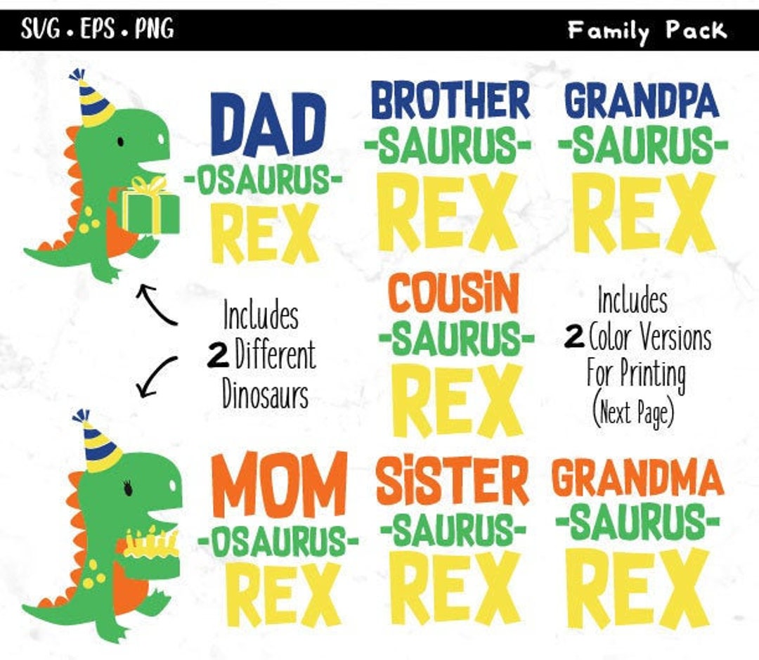 Momosaurus Dadosaurus SVG PNG Cut File Dinosaur Mom Dad Svg - Etsy Canada