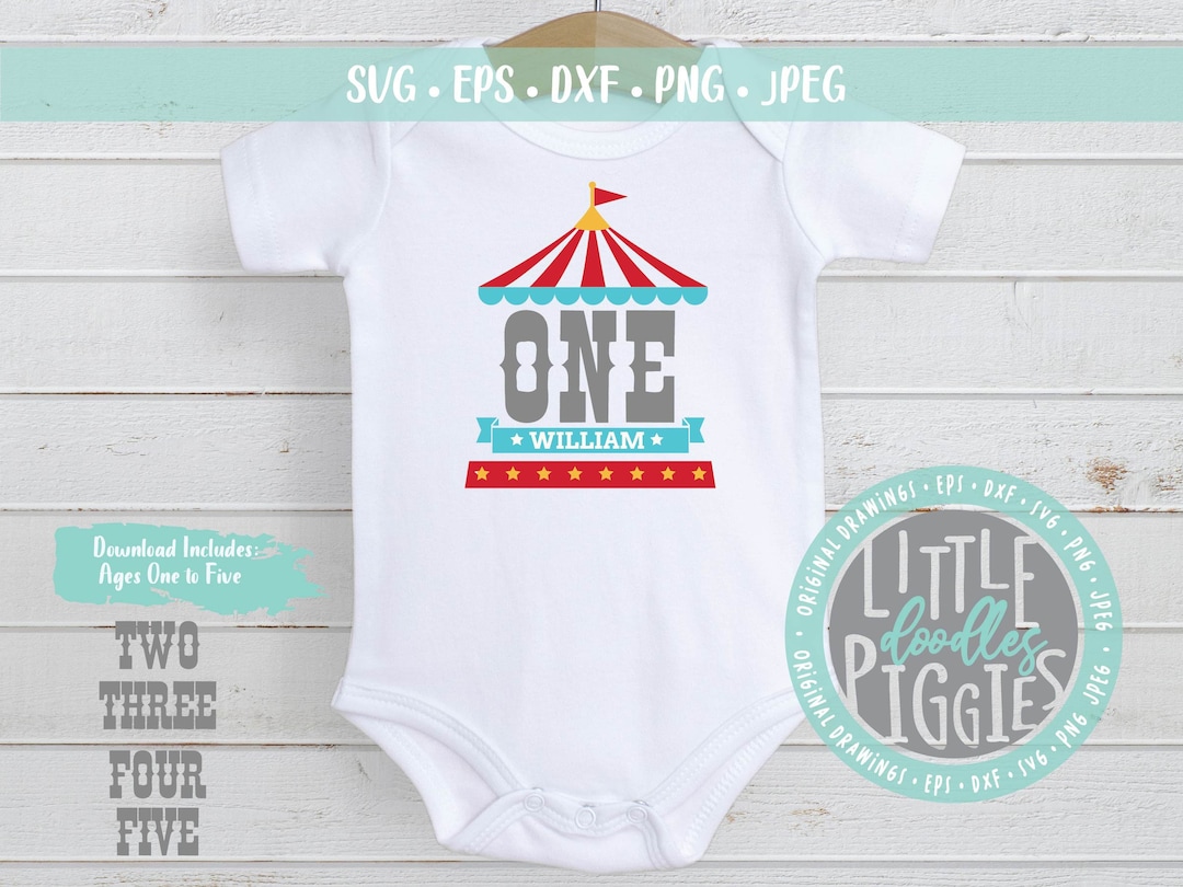 Circus One Birthday SVG PNG Cut File, Circus Birthday Svg, One SVG ...