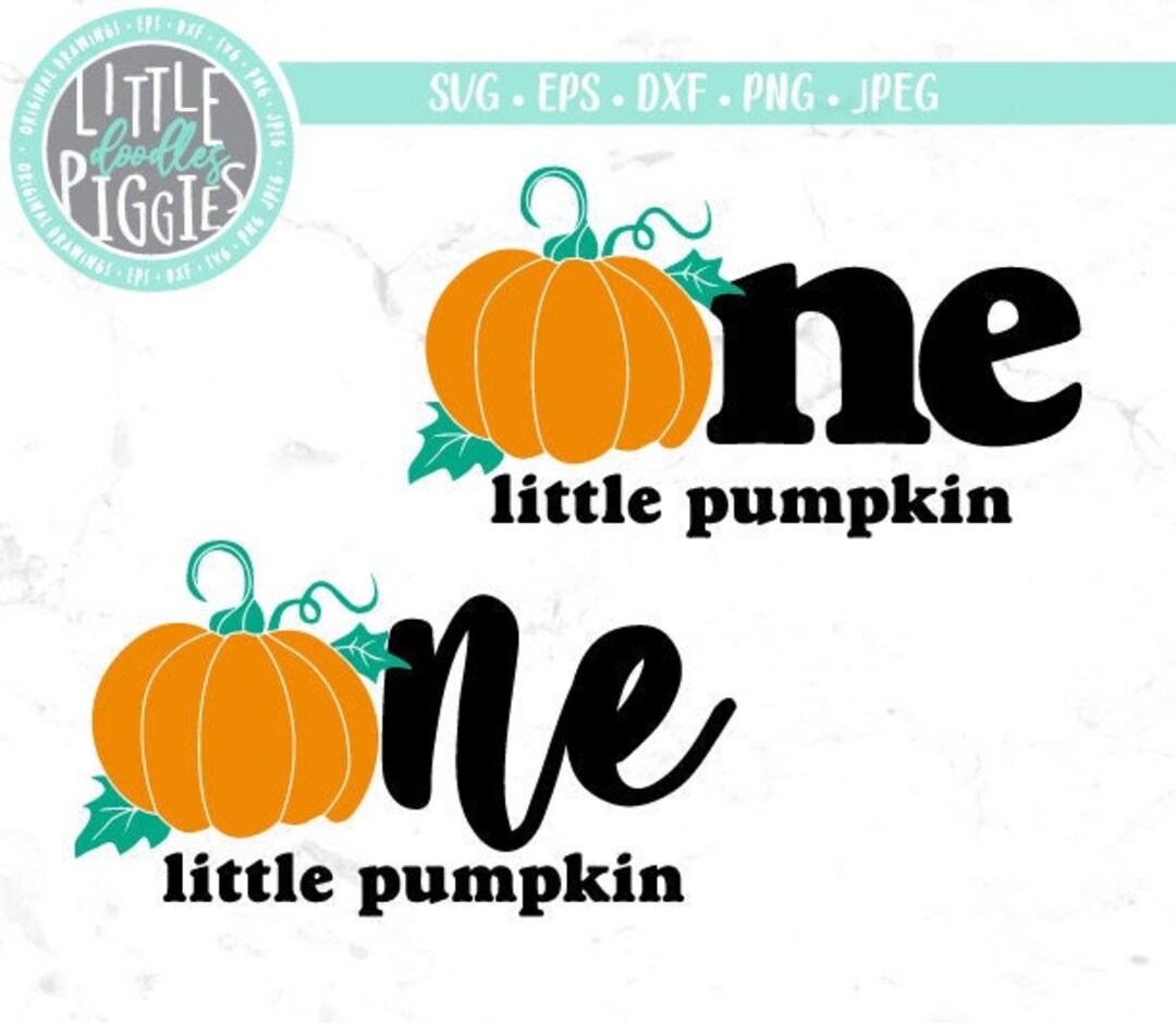 One Little Pumpkin SVG, Fall Birthday Design (digital Download) - Etsy