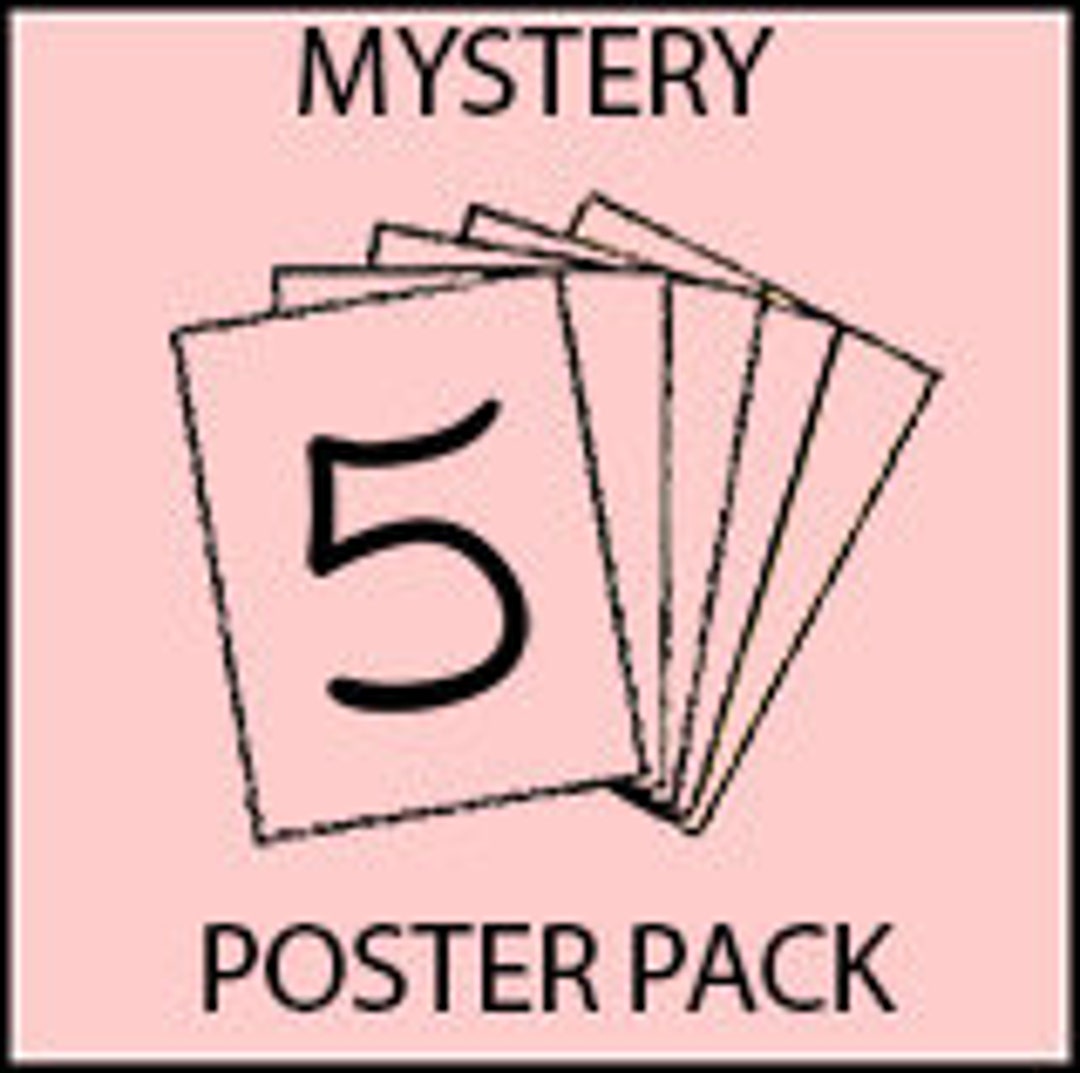MYSTERY POSTER 5 PACK - Etsy