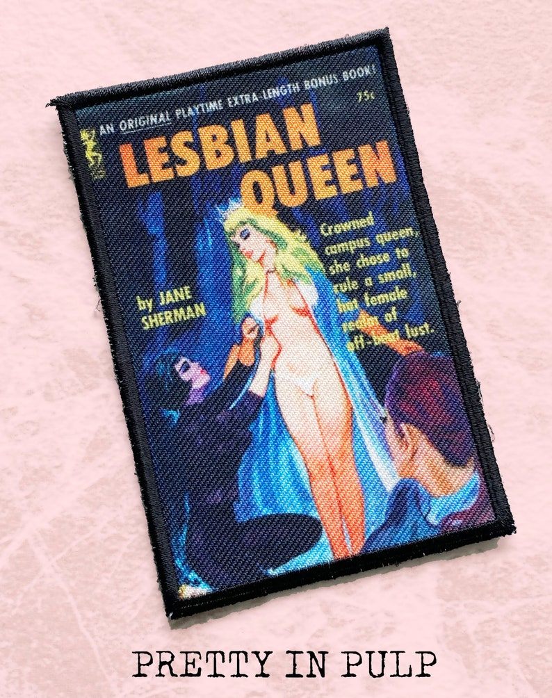 Lesbian Queen Vintage Queer Pulp Art Iron On Patch Retro Etsy