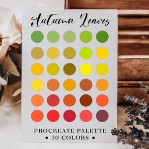 Autumn Leaves Procreate Swatches, Fall Foliage Colors Palette - Etsy