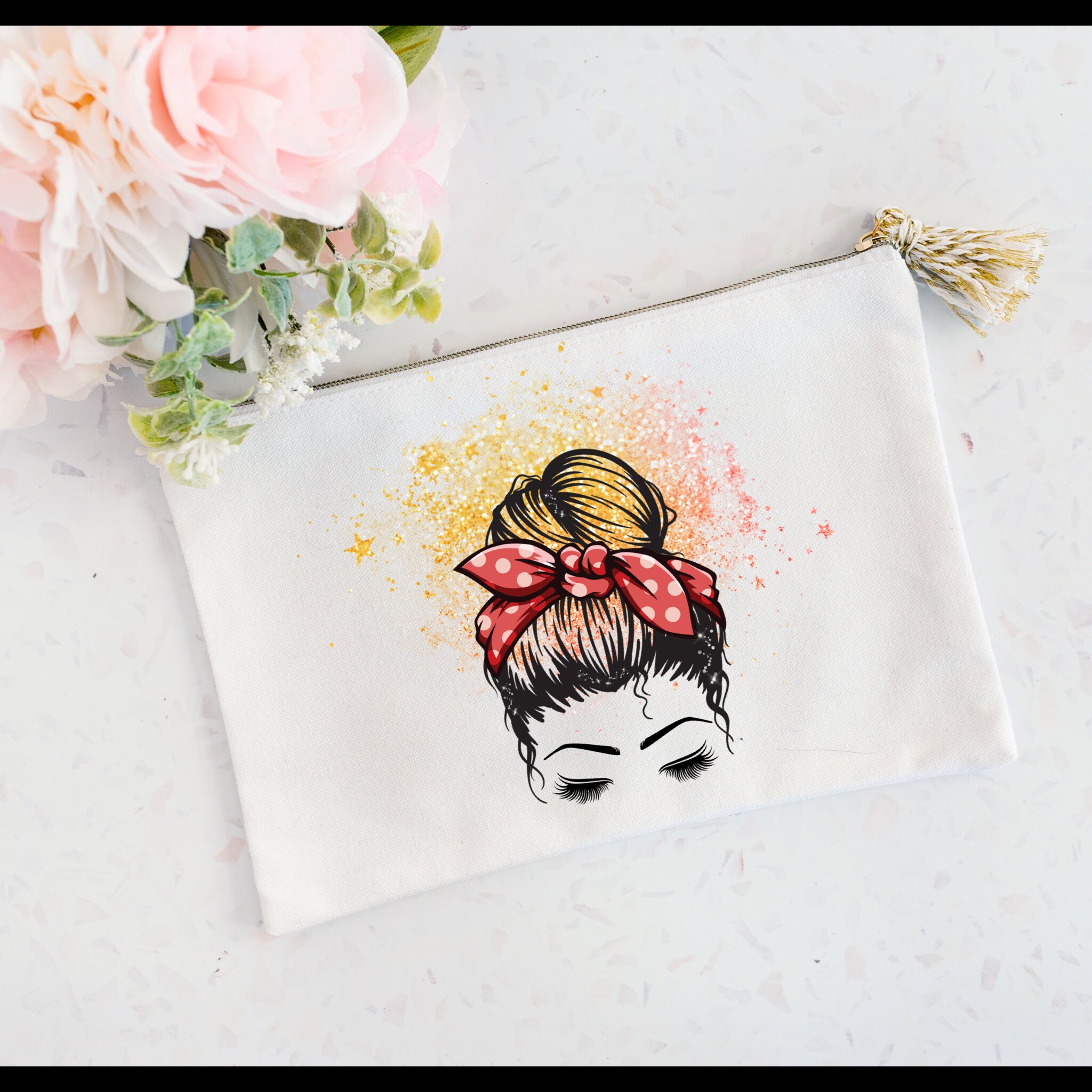Messy Bun Bundle Messy Hair Sublimation Design Girl Glitter Etsy