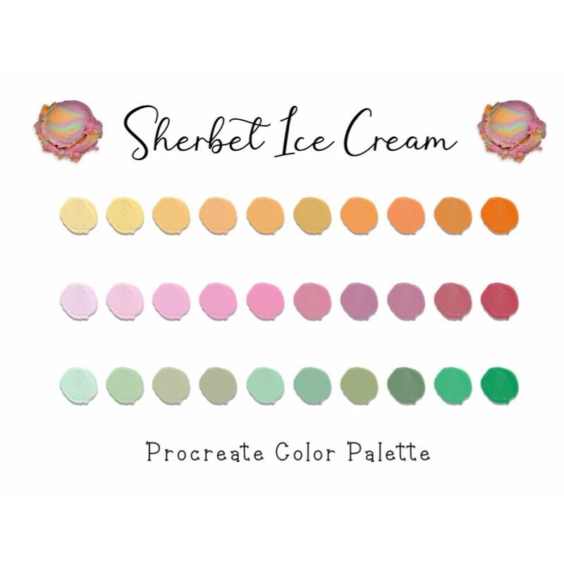 Sherbet Colors - Etsy